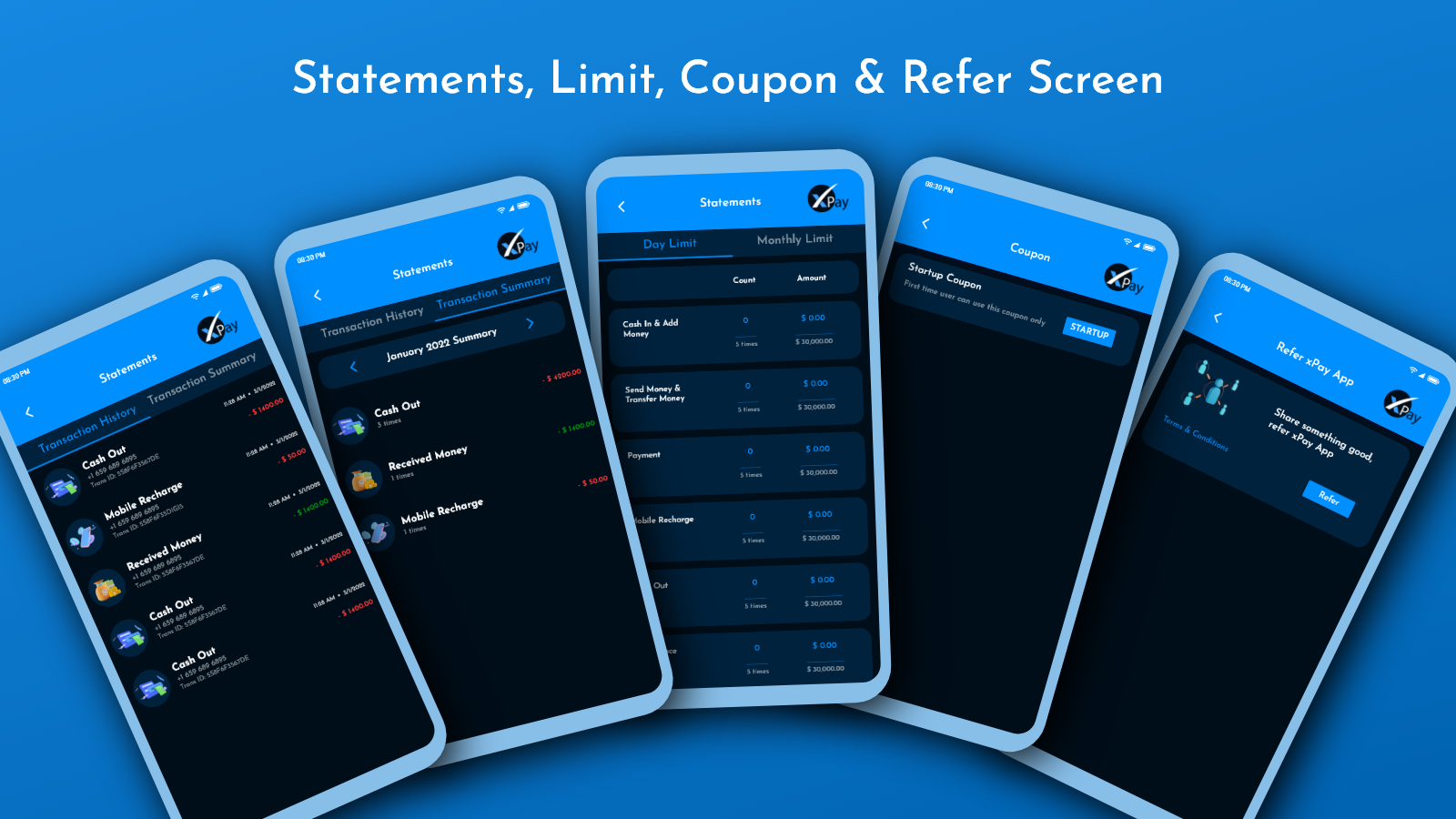 XPay - Mobile Banking E Wallet Flutter App by AppDevsX | CodeCanyon